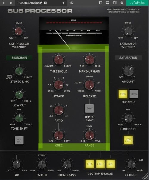 Softube Bus Processor買ったのでレビュー | DTMerからの音色便り